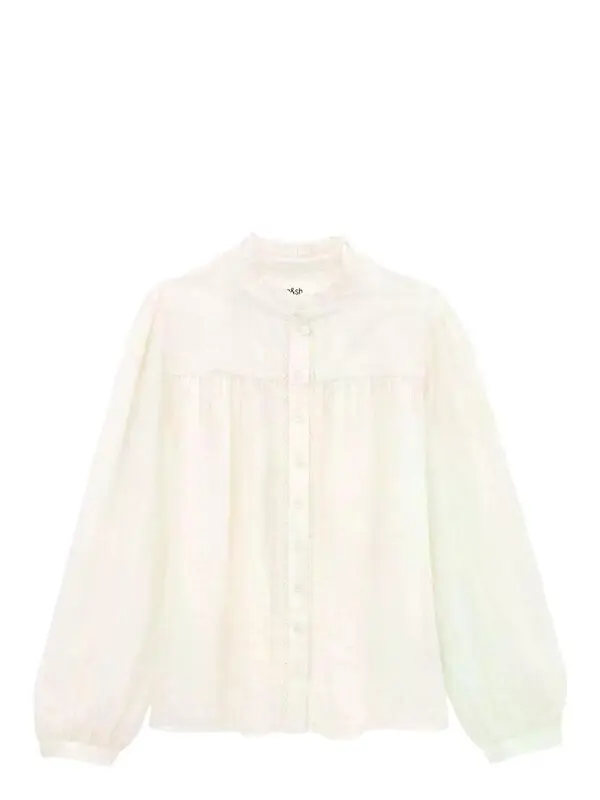 Ba&sh Ruffled-collar Button-down Blouse - Neutrals