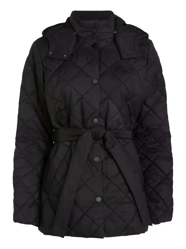 Karl Lagerfeld Quilted Lightweight Jacket - Black