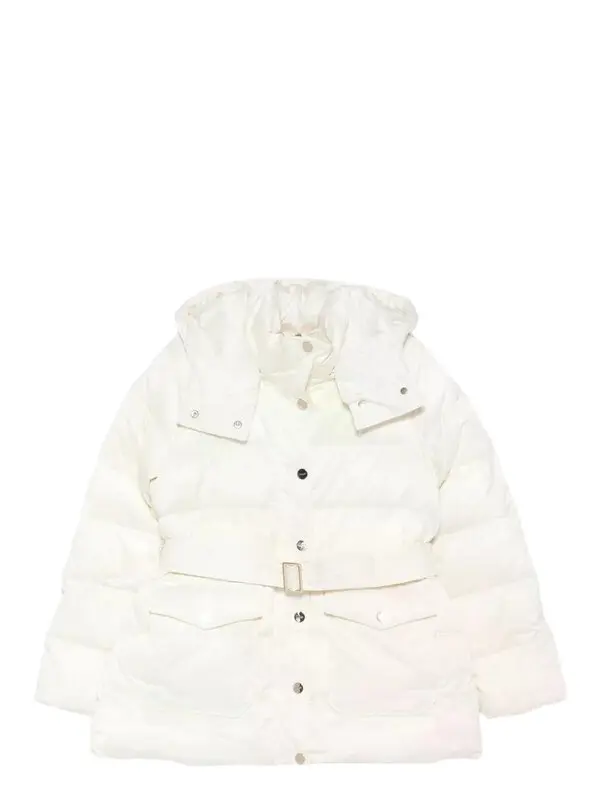 Liu Jo Belted Quilted Parka - White