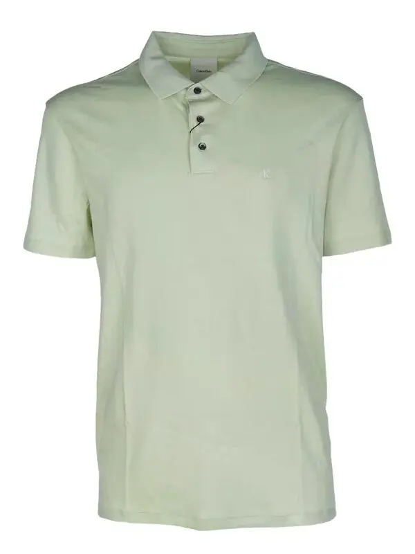 Calvin Klein Button Polo Shirt - Green