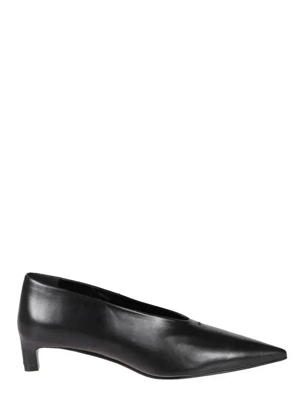 JIL SANDER Pointed-toe Leather Pumps - Black
