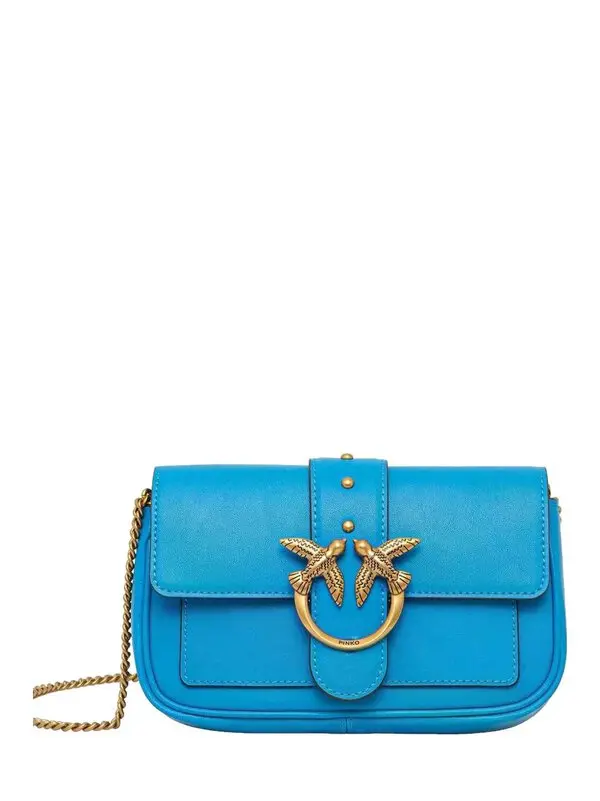 Pinko Mini Love One Satchel - Blue