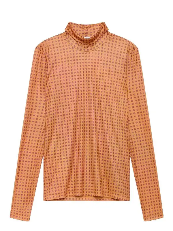 Malìparmi Polka Dot Halterneck Top - Orange
