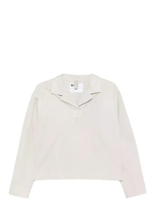 MARGARET HOWELL Notched-collar Blouse - Neutrals