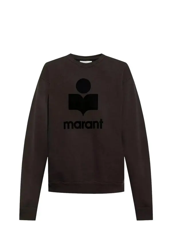 MARANT Mikoy Logo Crew-neck Sweatshirt - Black