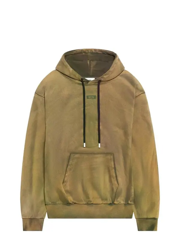 Gcds Cotton Drawstring Hoodie - Green