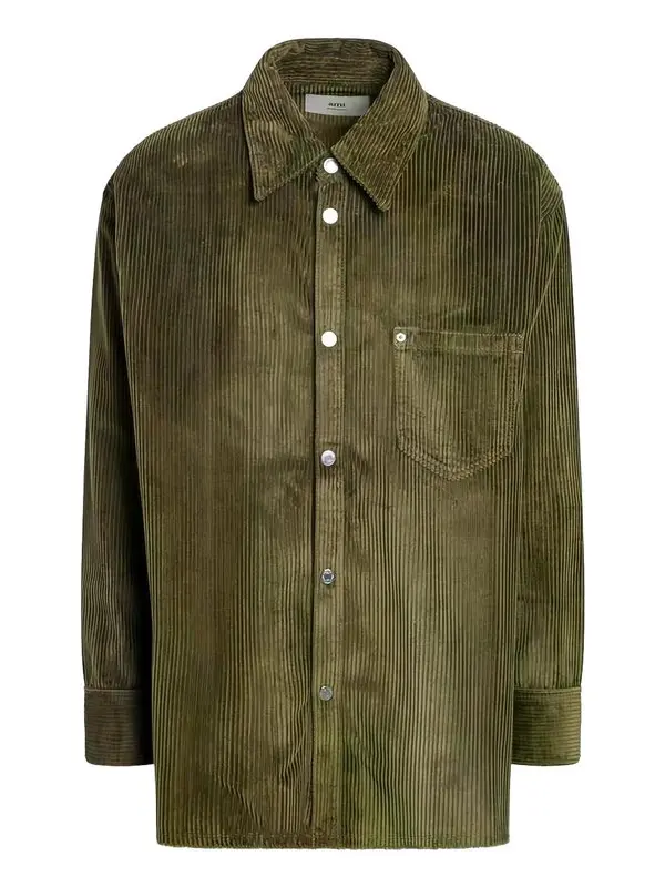 Ami Corduroy Shirt - Green