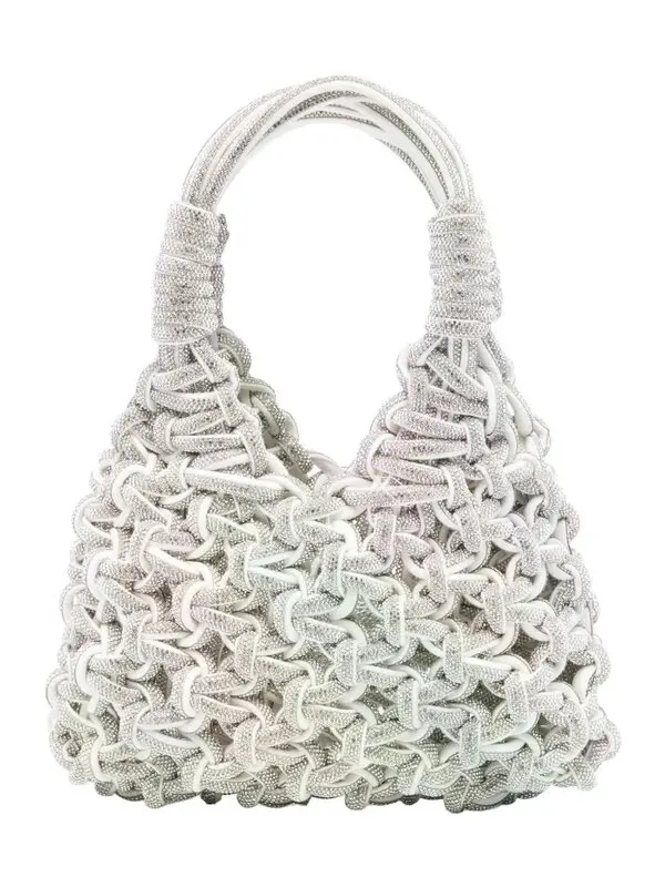 HIBOURAMA Vannifique Crystal-embellished Tote - Silver