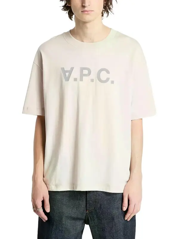 A.p.c. Grand Logo-print T-shirt - Neutrals