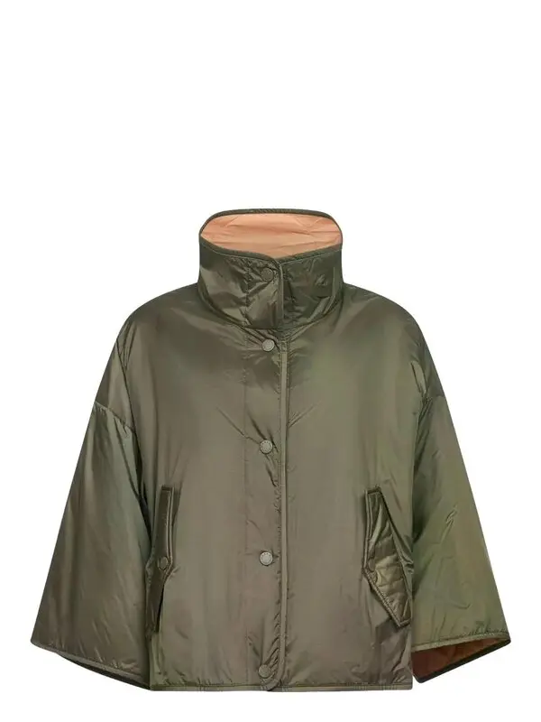 Max Mara Ronco Snap-buttoned Reversible Jacket - Green