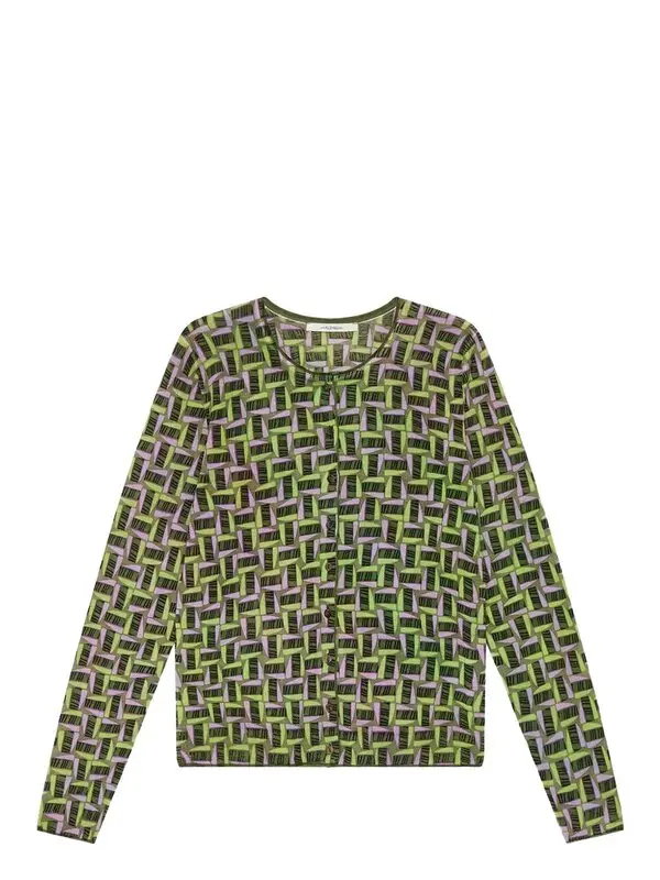 Malìparmi Patterned Cardigan - Green