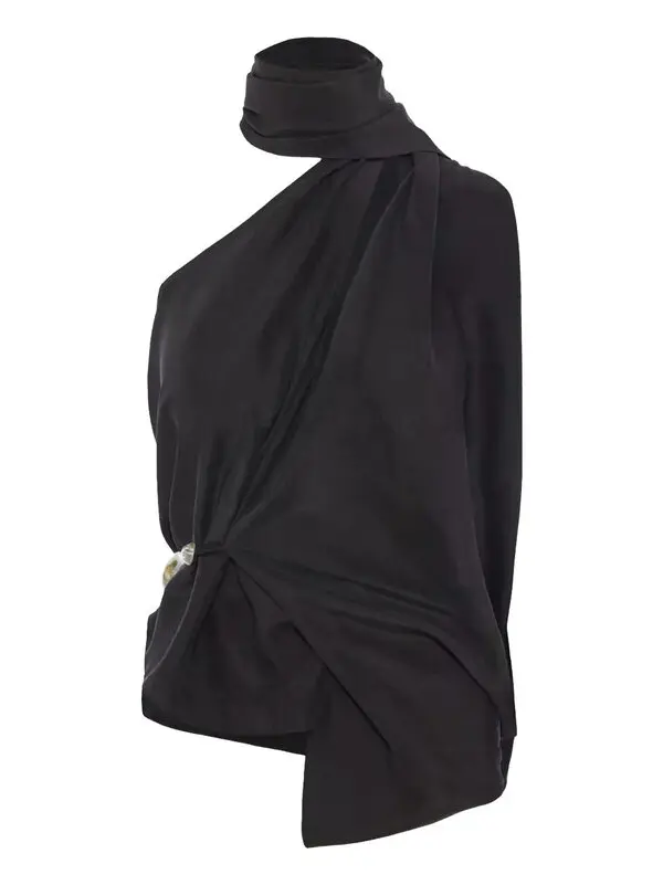 Christopher Esber Scarf-detailed Top - Black