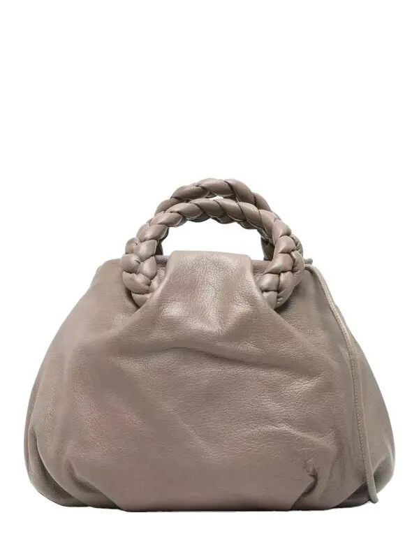 Hereu Bombon Leather Tote Bag - Grey