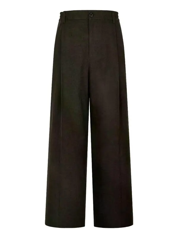 STUDIO TOMBOY Button-fastening Pleated Trousers - Brown