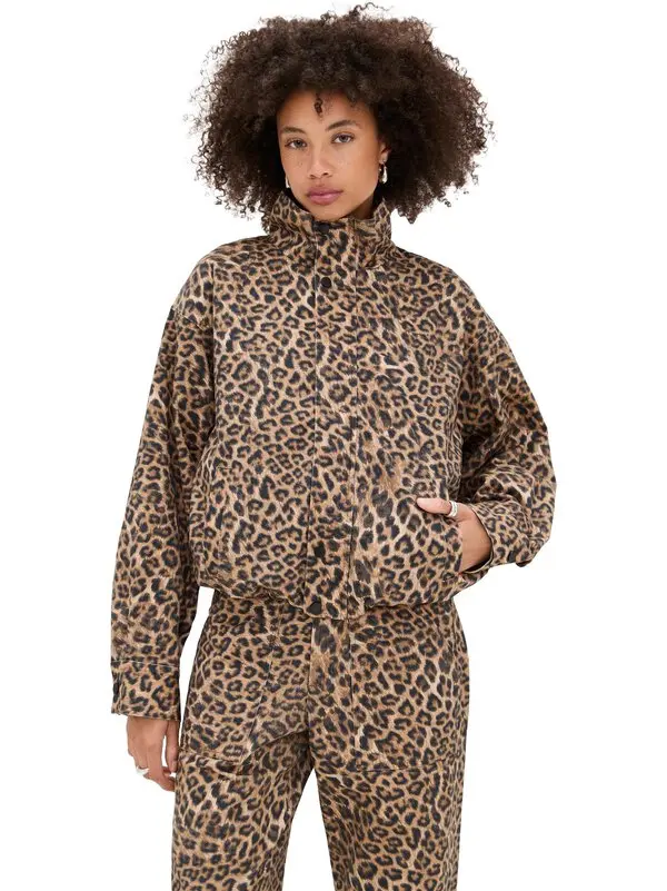 Lna Broadway -print Jacket - Leopard