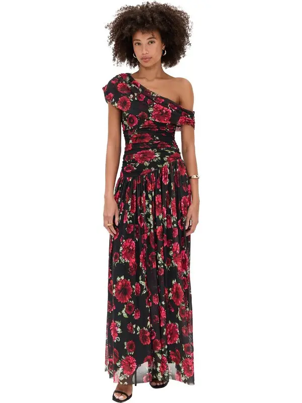 AFRM Marietta Floral Print Maxi Dress - Painted Roses