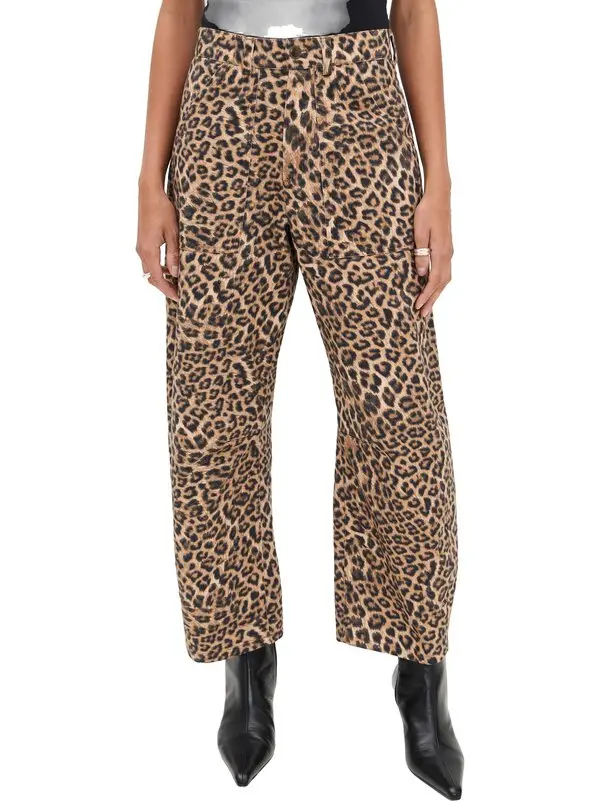 Lna Cross Creek Print Pants - Leopard