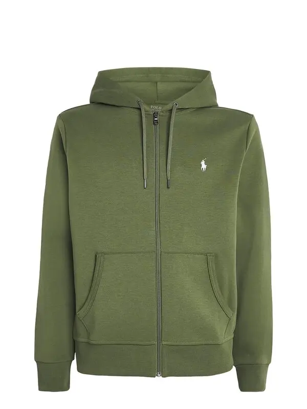 Polo Ralph Lauren Cotton-blend Logo Zip-up Hoodie - Green