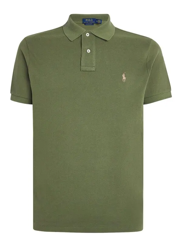 Polo Ralph Lauren Cotton Mesh Custom-fit Polo Shirt - Green