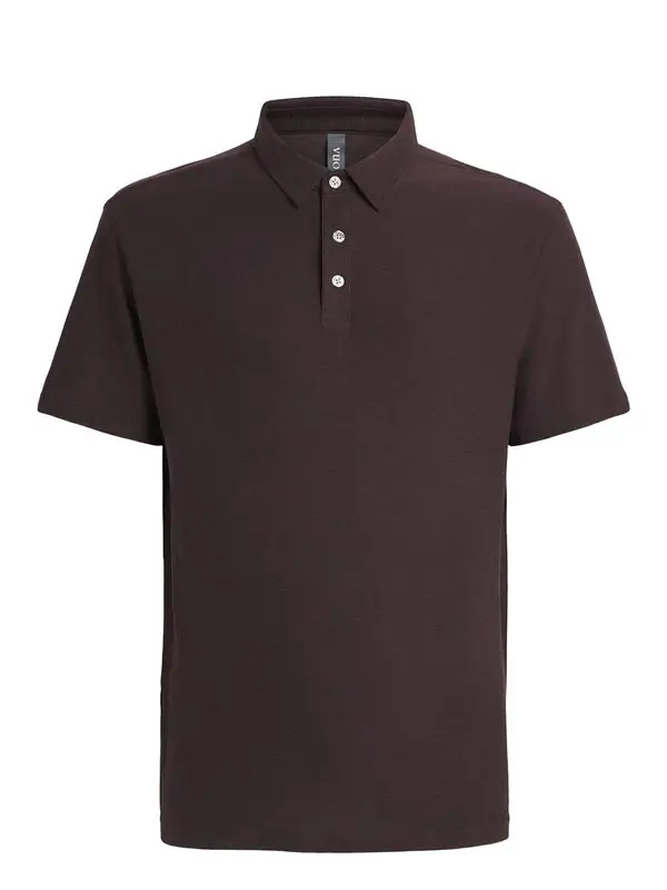 Vuori Strato Tech Polo Shirt - Brown