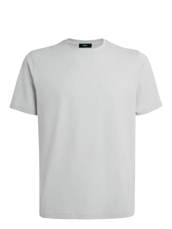 Herno Stretch-cotton T-shirt - Grey