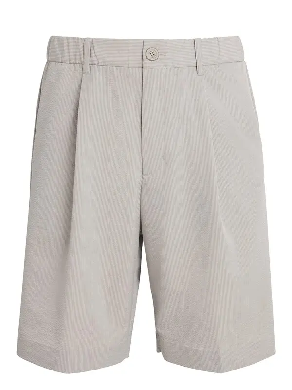 Herno Cotton Corduroy Chino Shorts - Grey
