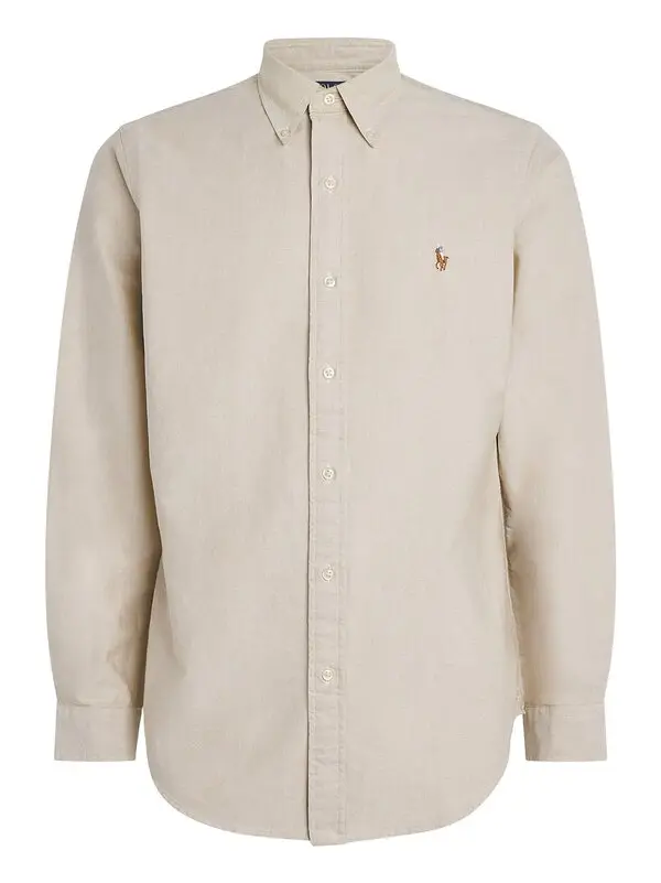 Polo Ralph Lauren Custom Fit Oxford Shirt - Beige