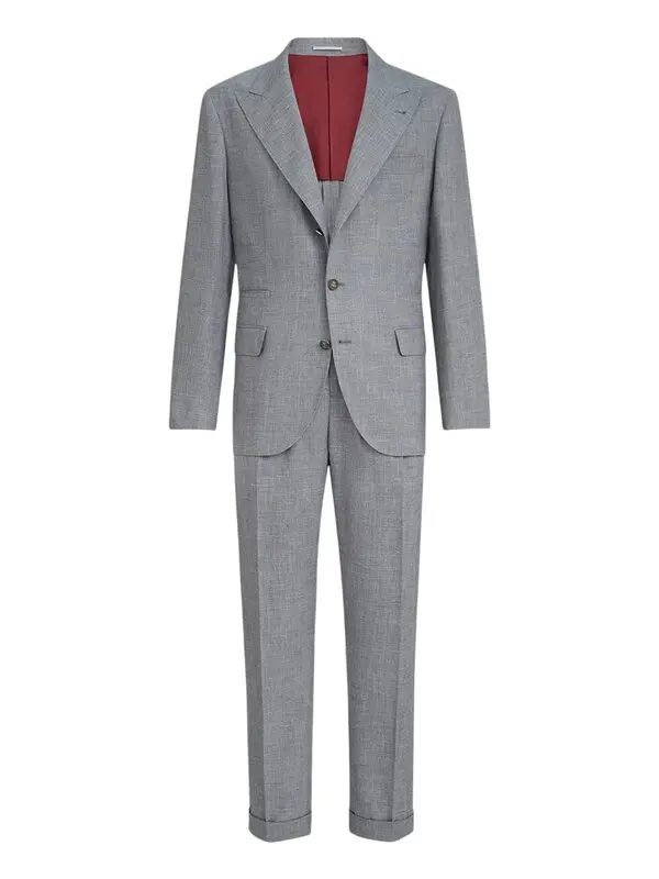 Brunello Cucinelli Wool-silk-linen 2-piece Suit - Grey