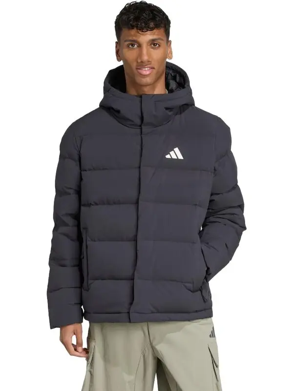 Adidas Helionic Climawarm Hooded Down Jacket - Black