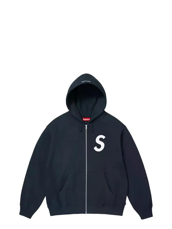 Supreme S Logo Zip-up Hoodie - Blue