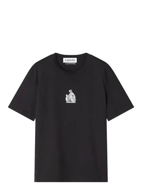LANVIN Graphic-print T-shirt - Black