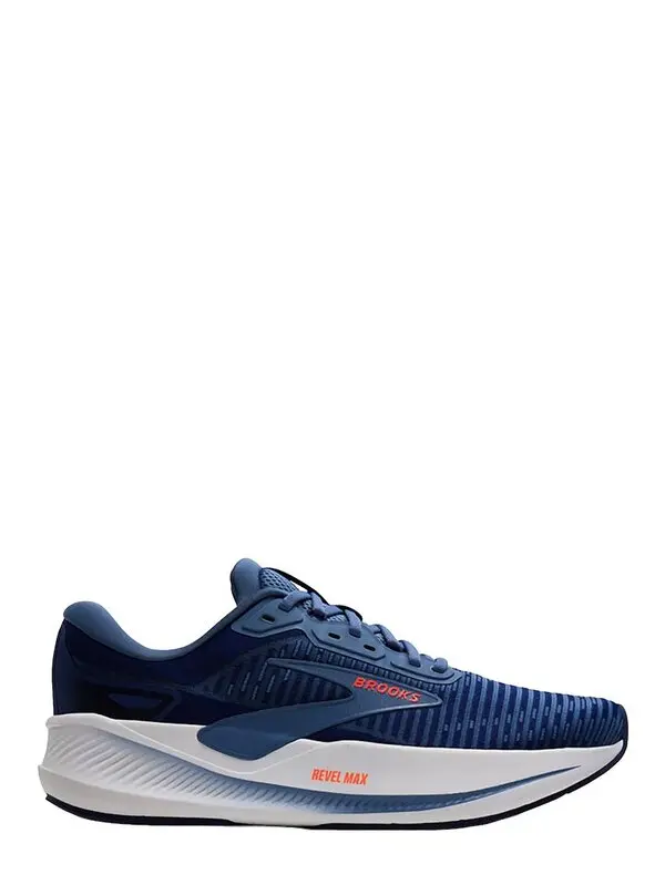Brooks Revel Maxin Athletic Sneakers - Navy Blue/orange