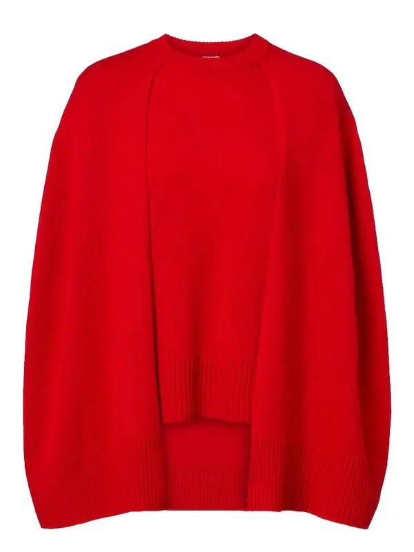 TOTEME Cashmere Poncho - Red