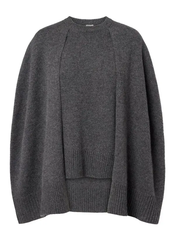 TOTEME Cashmere Poncho - Grey