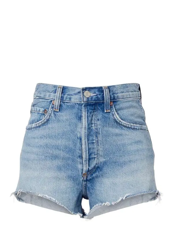 AGOLDE Ridley Denim Shorts - Blue