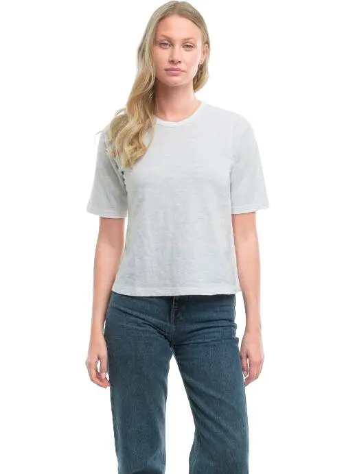 WILT CLOTHING Baby Fit Elbow Sleeve Tee - White