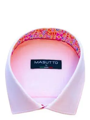 MASUTTO Lin Linen Button-up Shirt - Light Pink