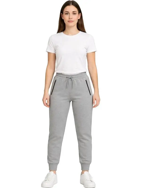 BENBEN Ultra Soft Zipper Pocket Fleece Jogger - Grey
