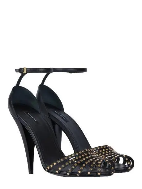 Givenchy Cage Studded Sandal - Black