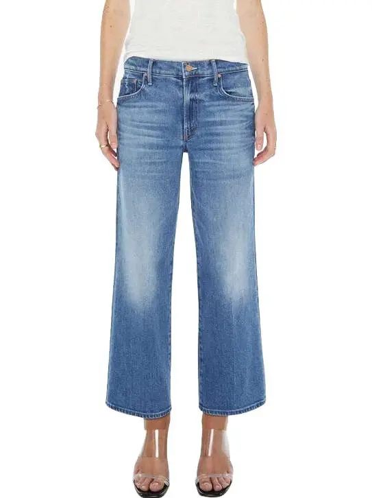 MOTHER The Maven Mid-rise Ankle Wide Leg Jeans - All Your Eggs In One Basket