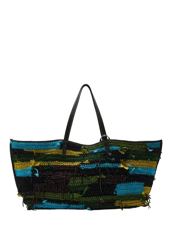 Staud Staut Christos Large Braided Tote Bag - Black