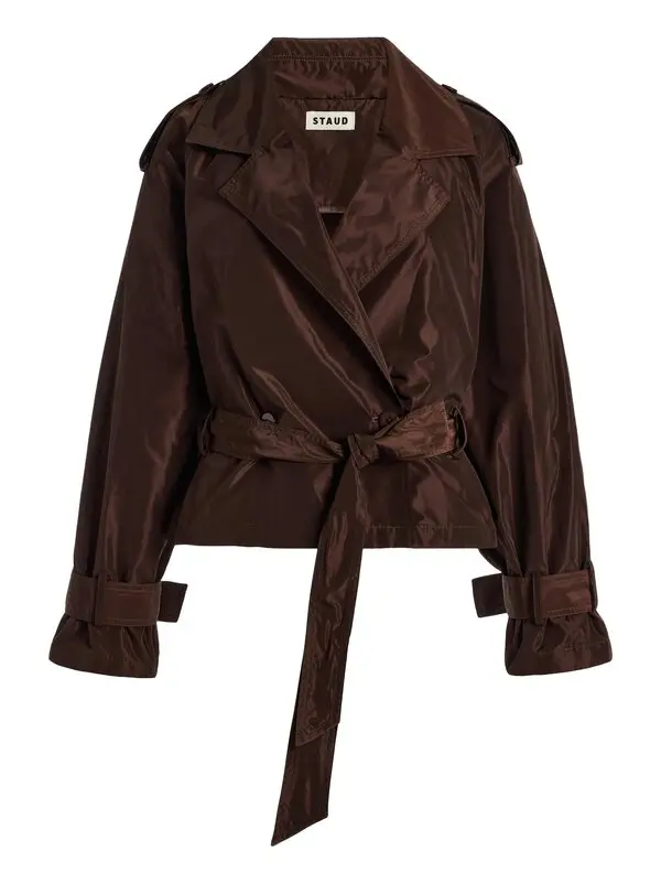 Staud Vale Trench Jacket - Brown