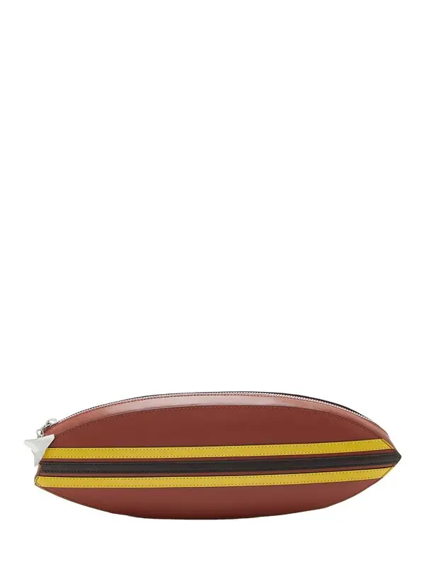 Staud Surfboard Clutch - Brown