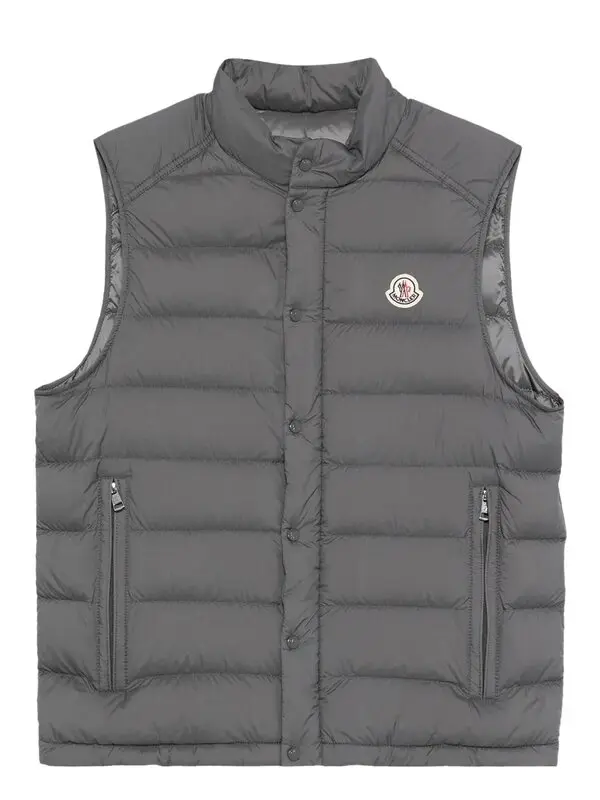 Moncler Barthe Stand Collar Vest - Grey