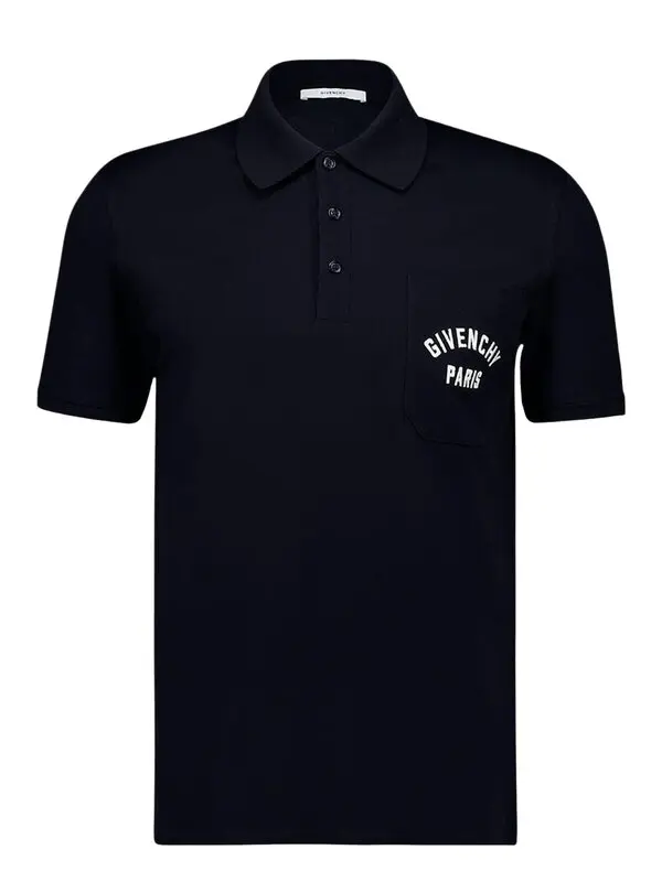 Givenchy Front Pocket Polo Shirt - Blue