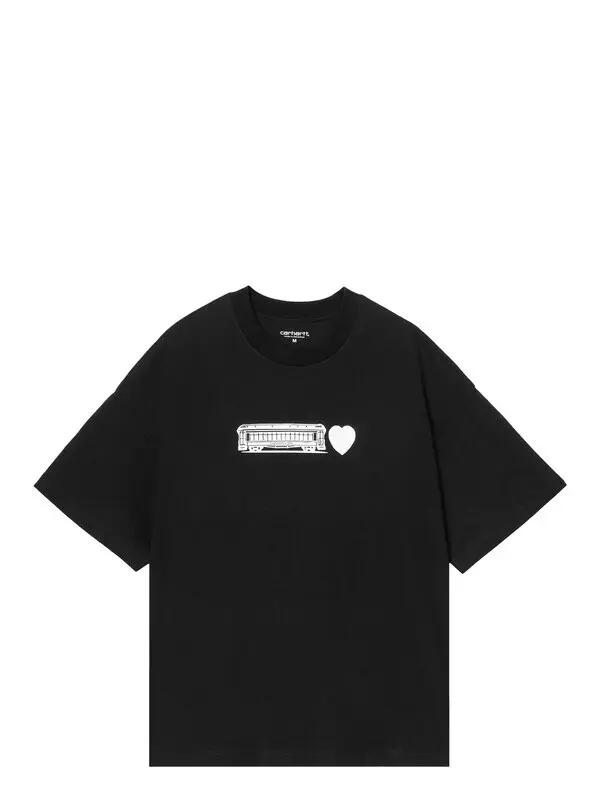 Carhartt Work In Progress Short-sleeve Deconstructed Label T-shirt - Black