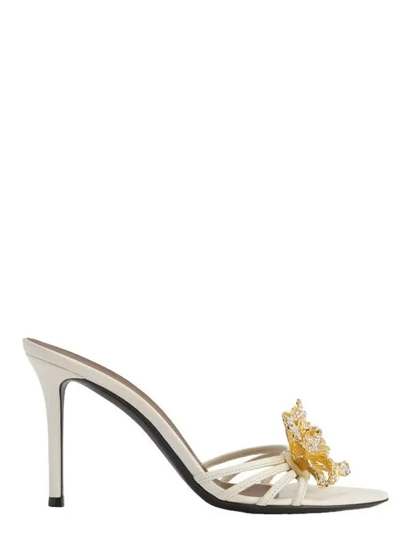GIUSEPPE ZANOTTI Orchid Crystal Mule - Gold