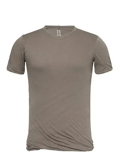 Rick Owens Double-layer Short-sleeve Cotton-jersey T-shirt - Dust