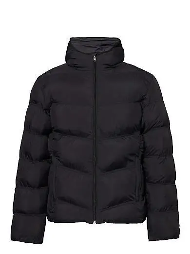 ARNE Chevron Hooded Shell-down Puffer Jacket - Black