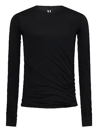 Rick Owens Double Long-sleeve Cotton-jersey T-shirt - Black